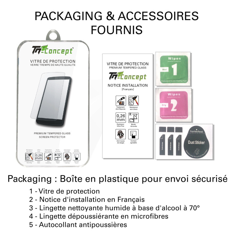 Vitre de protection en verre trempé #### - TM Concept®